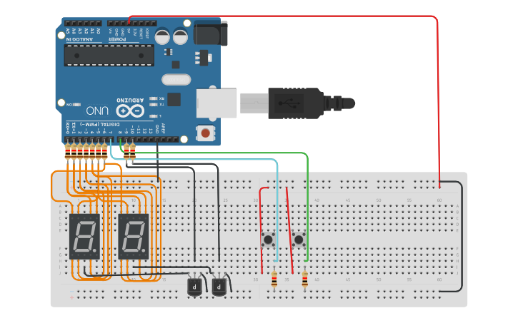 Circuit design sumador/restador-multiplexacion | Tinkercad