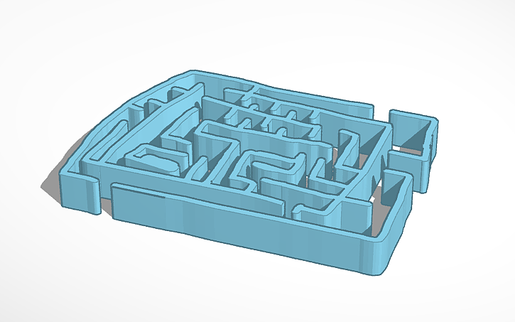 3D design Labyrinthe - Tinkercad