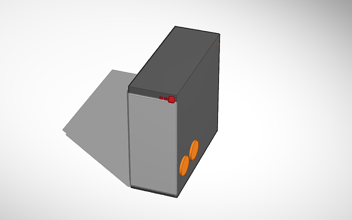 3D design LOW POLY GAMING PC | Tinkercad