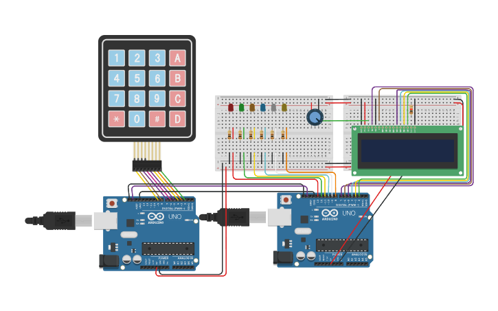 Circuit design TAREA 12 (Ejercicio en clase) - Tinkercad
