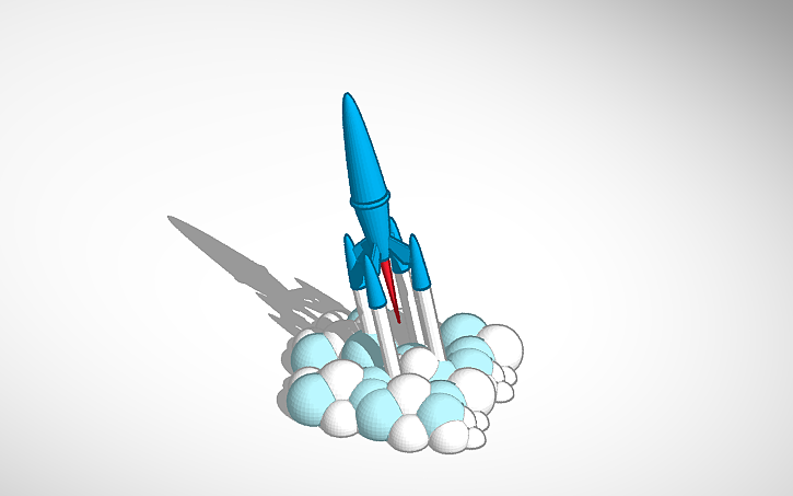 3d Design Rocket Tinkercad