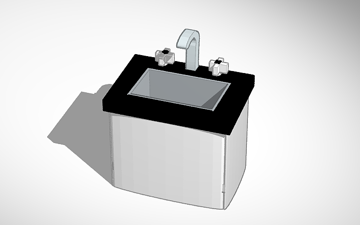 3D design Sink - Tinkercad