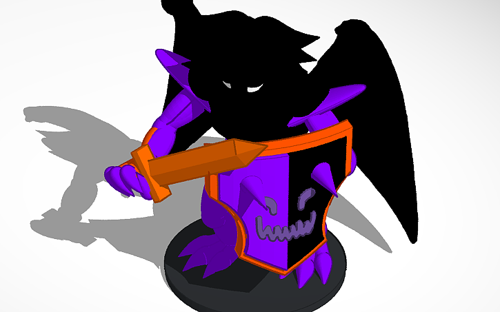 3D design Winged Oni Beast - Tinkercad