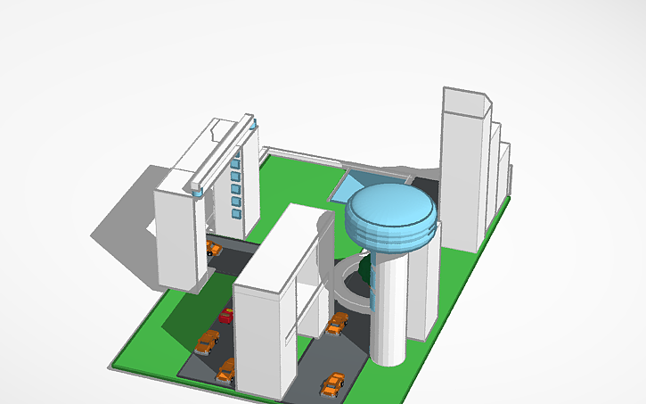 3D design modern city by keyla - Tinkercad