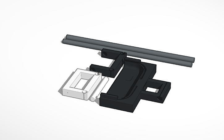 3D design selfie stick - Tinkercad