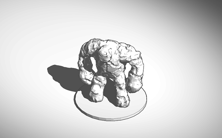 3D design Clay Golem - Tinkercad