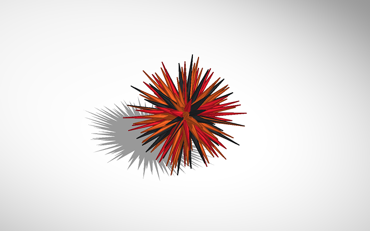 3D design firework explosion - Tinkercad