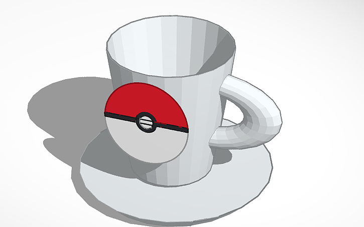 3D design pokemonlu fincan | Tinkercad
