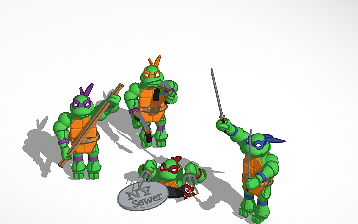 3d Design Love Tmnt Tinkercad