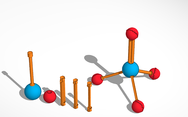 3D design molecular structure | Tinkercad