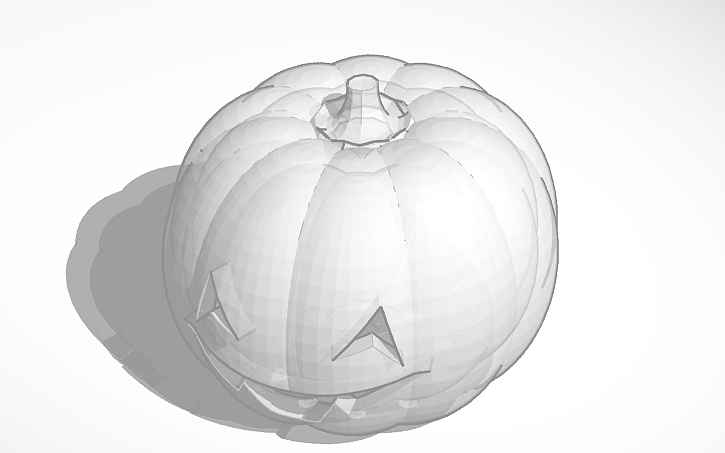 3D design halloween ghost pumpkin! | Tinkercad