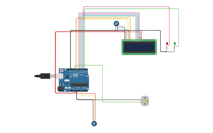 Circuit Design Sensor De Humedad Tinkercad