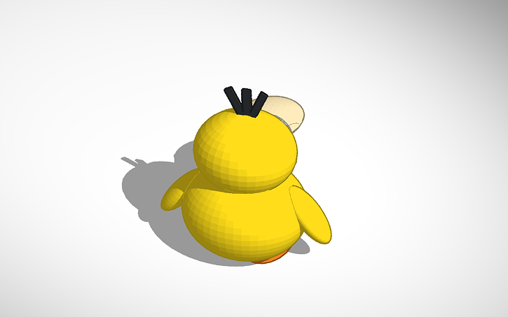 3D design psyduck - Tinkercad