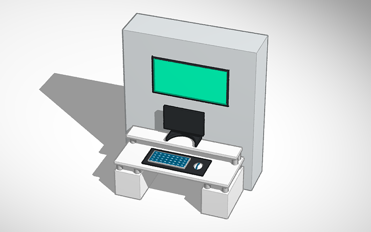 3d Design Desk Project Design Tinkercad
