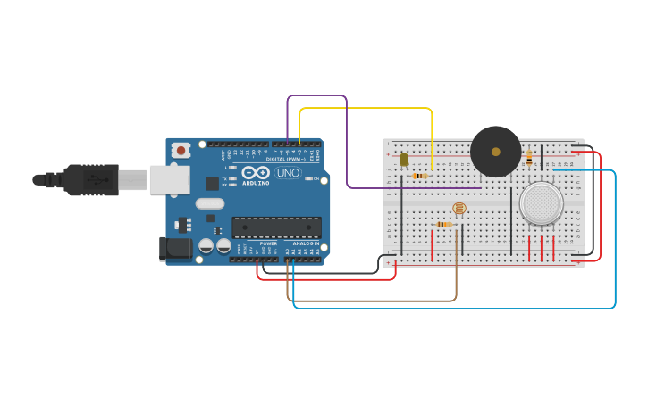 Circuit design Desafio 4 - Simplificado | Tinkercad
