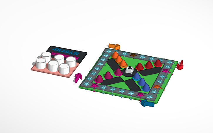 3D design sorry board game - Tinkercad