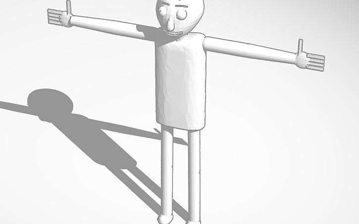 3D design Baldi - Tinkercad