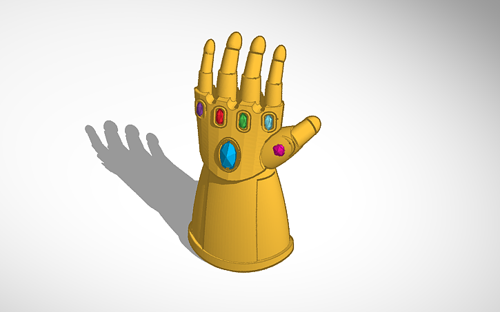 3D design Infinity Gauntlet - Tinkercad