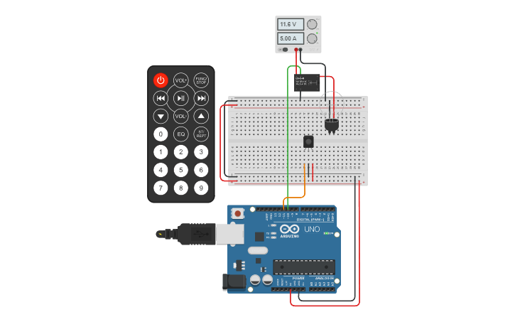 Circuit design luz y confort - Tinkercad