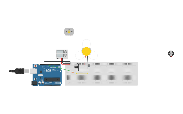 Circuit Design Motor Control Tinkercad