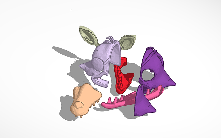 3D design foxy mask uj - Tinkercad