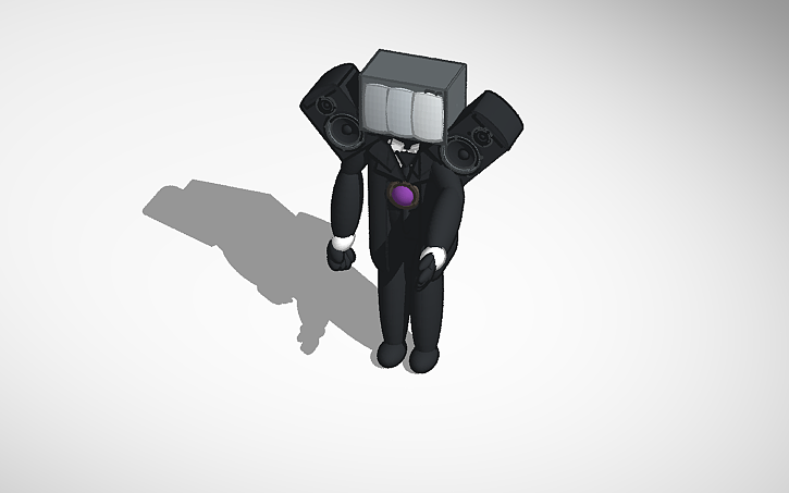 3D design tv man - Tinkercad