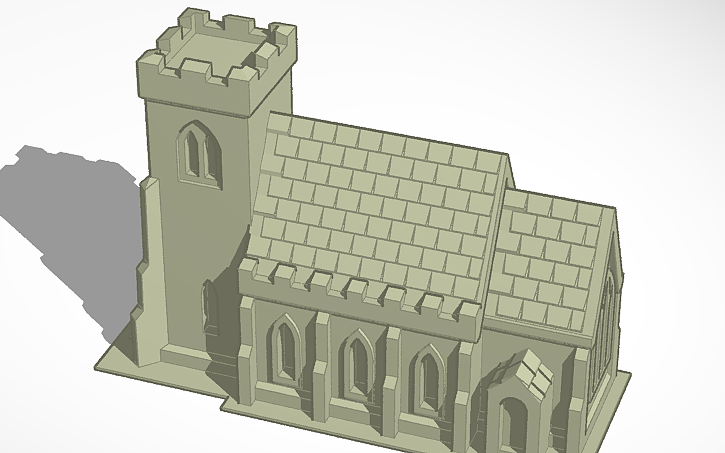 3D design Norman Church 1-100 | Tinkercad