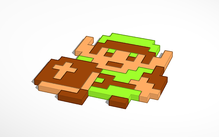 3D design 8-Bit Link - Tinkercad