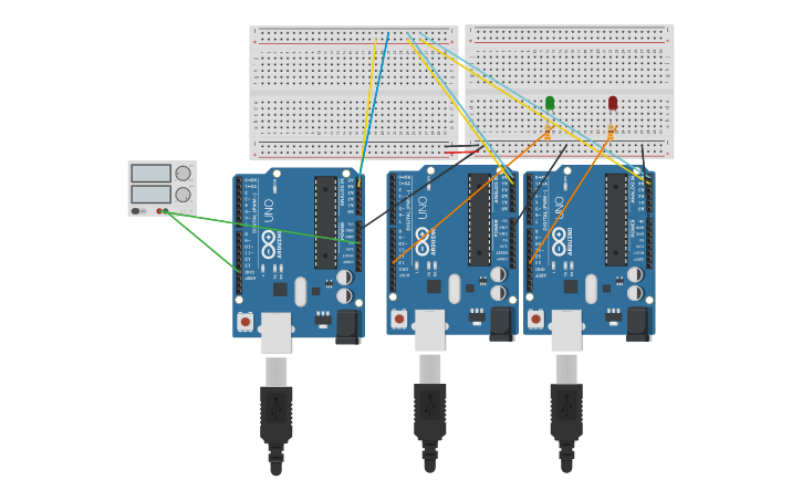 Circuit design I2C CONEXION - Tinkercad