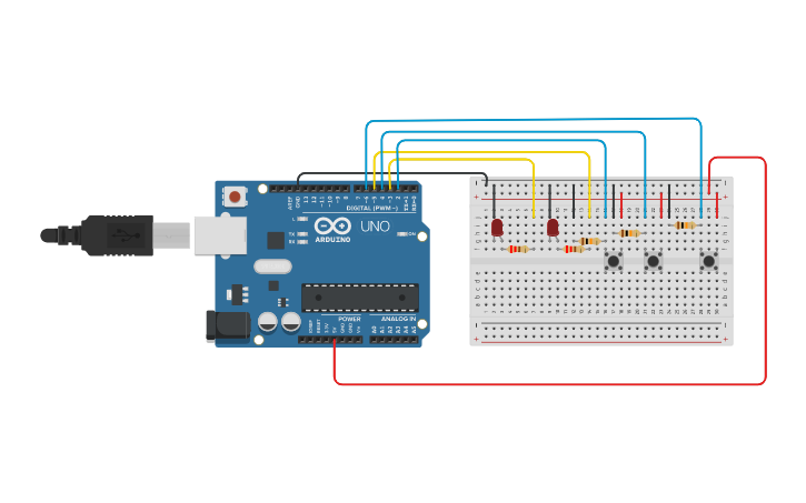 Circuit design Exercicio 4 - Tinkercad