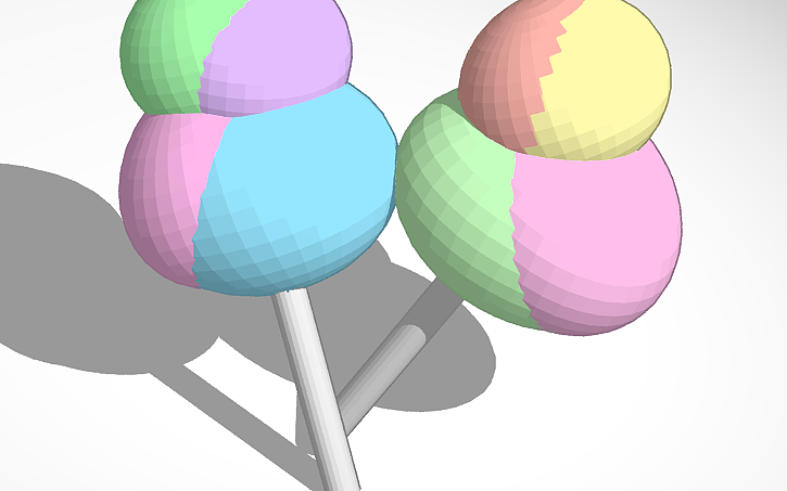 3D design Cotton candy - Tinkercad