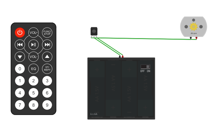 Circuit design rc motor | Tinkercad