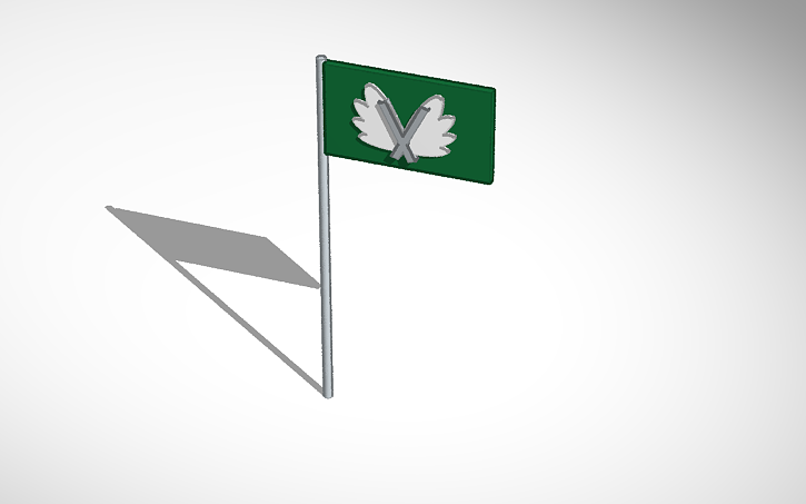3D design Wings Of Freedom Flag | Tinkercad
