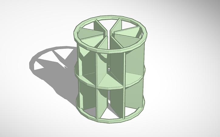 3D design Squirrel Cage Test #2 - Tinkercad