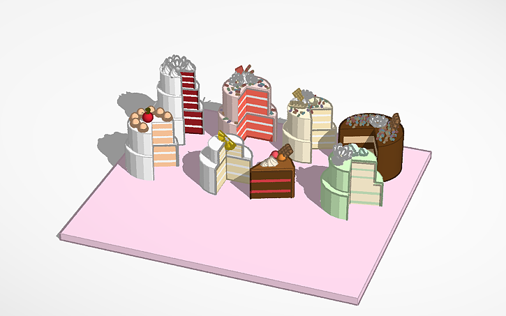 3D design Cake studio display