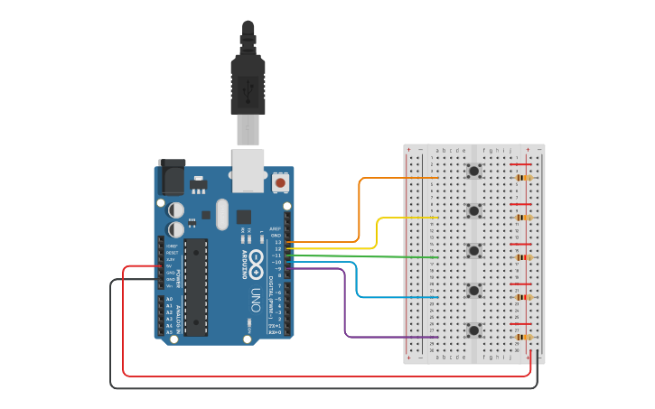 Circuit design Vending Machine Task - Tinkercad