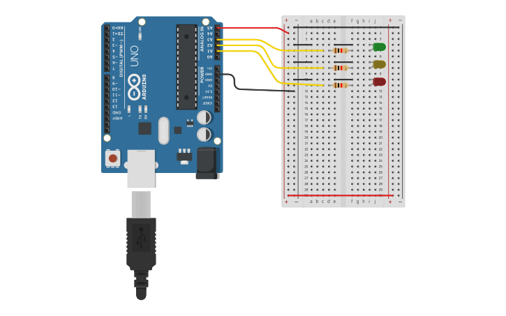 Circuit design Q1 | Tinkercad