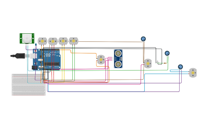 Circuit design Full machine for tinkercad | Tinkercad