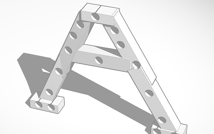 3D design Alphabet A design - Tinkercad