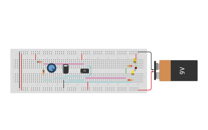 Circuit design LUCES DE VELOCIDAD VARIABLE | Tinkercad Circuit design LUCES DE VELOCIDAD VARIABLE | Tinkercad