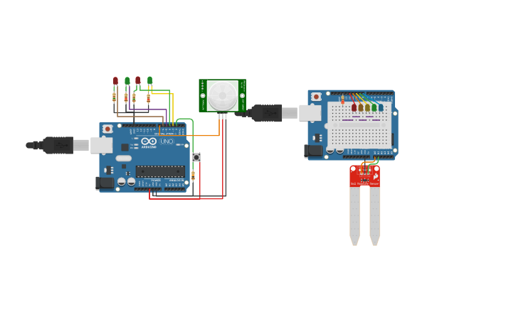 Circuit design LED Flip-Flop - Tinkercad