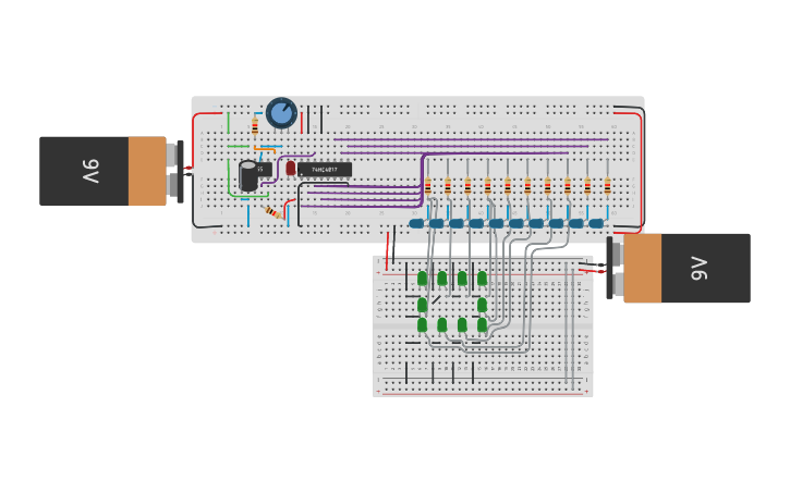 Circuit design PROYECTO FINAL (SECUENCIAL) | Tinkercad