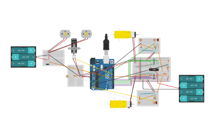 Circuit design RoboCop | Tinkercad