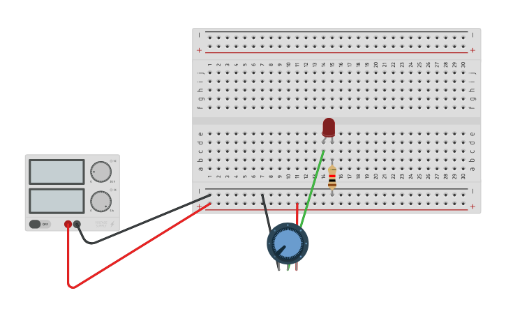 Circuit Design Potentiometer Tinkercad