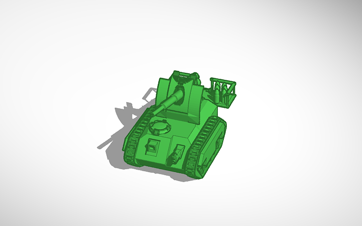 3D design army tank - Tinkercad