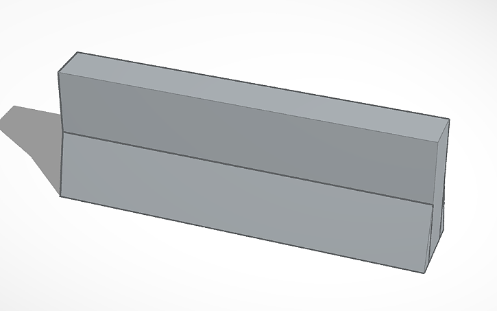 3D design fingerboard obstacle - Tinkercad