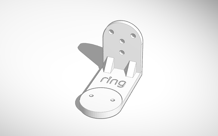 3D design Ring Stick-Up Cam Bracket - Tinkercad