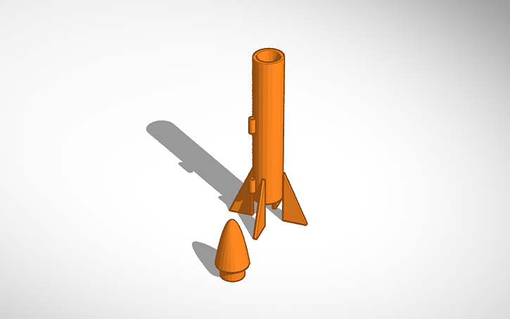 3D design roket body | Tinkercad
