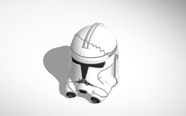 3D design Clone Trooper Helmet phase 2 remake | Tinkercad