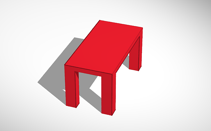 3D design table | Tinkercad